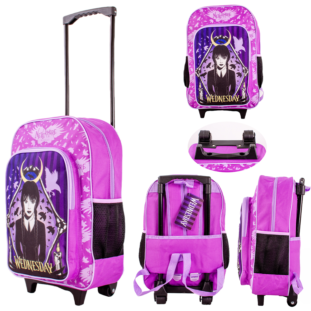 000503676 WEDNESDAY PURPLE KIDS TROLLEY/BACKPACK [000503676 WEDNESDAY ...