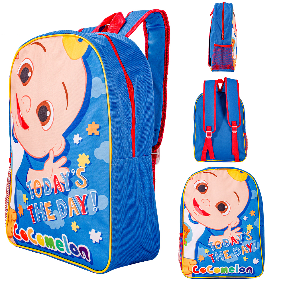 1023AHV-2378 BLUE COCOMELON 41CM ARCH KIDS BACKPACK [1023AHV-2378 BLUE ...