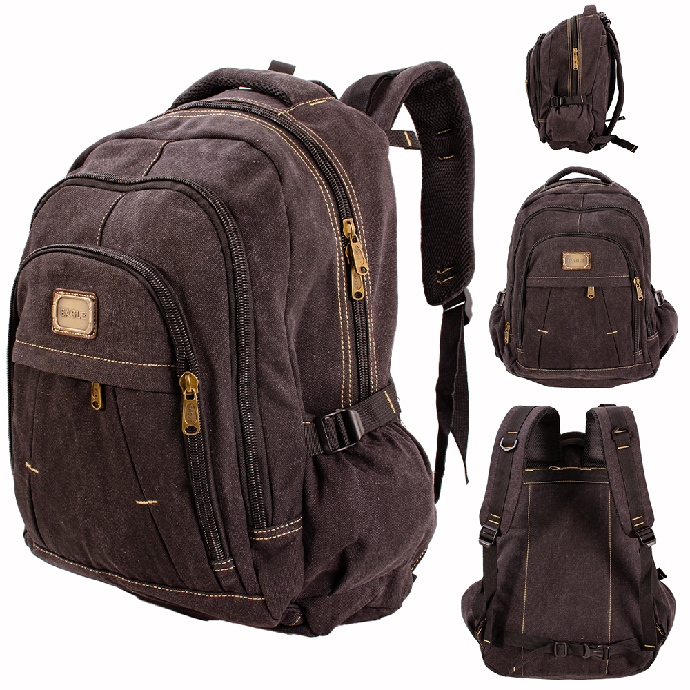 EA-CA48226 BLACK CANVAS BACKPACK [EA-CA48226 BLACK CANVAS BACKPACK ...