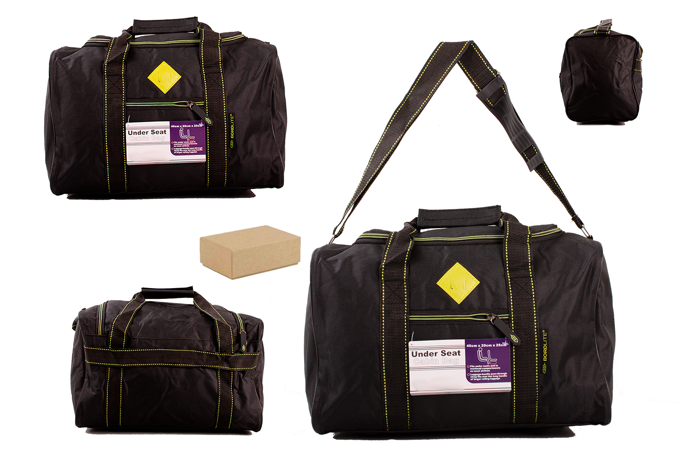 JBTB65-P Black/Green Holdall Under Seat Cabin Bag [JBTB65-P Black/Green ...